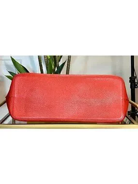 Tory Burch | Bags | Authentic Tory Burch Orangish Red Robinson Shoulder ...